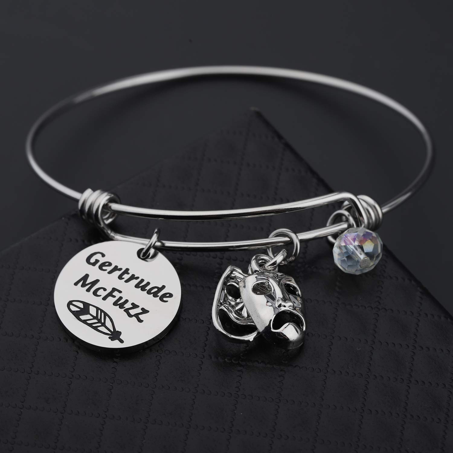 Lywjyb Birdgot Seussical the Musical Inspired Bracelet Gertrude McFuzz Gift Wickersham Monkey Gift Horton Elephant Gift Opening Night Gift Musical Theatre Jewelry (Gertrude McFuzz bg)