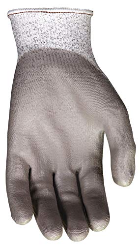 MCR Safety Memphis Dyneema Polyurethane Gloves, X-Large, White/gray, Pair