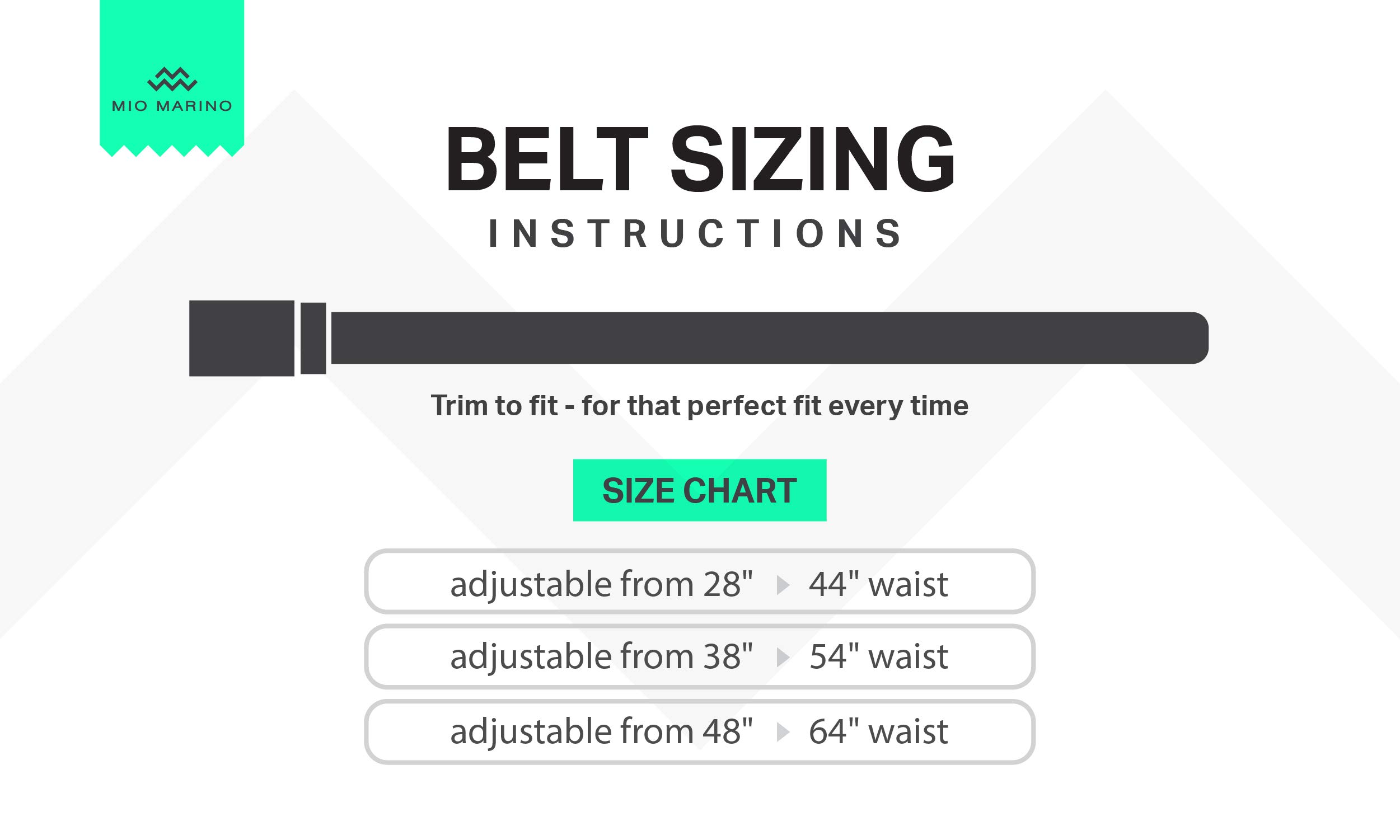 Mio Marino Classic Ratchet Belt - Premium Leather - 1.38 Wide - Adjustable Buckle - Matrix - Jet Black - Adjustable from 28" to 44" Waist