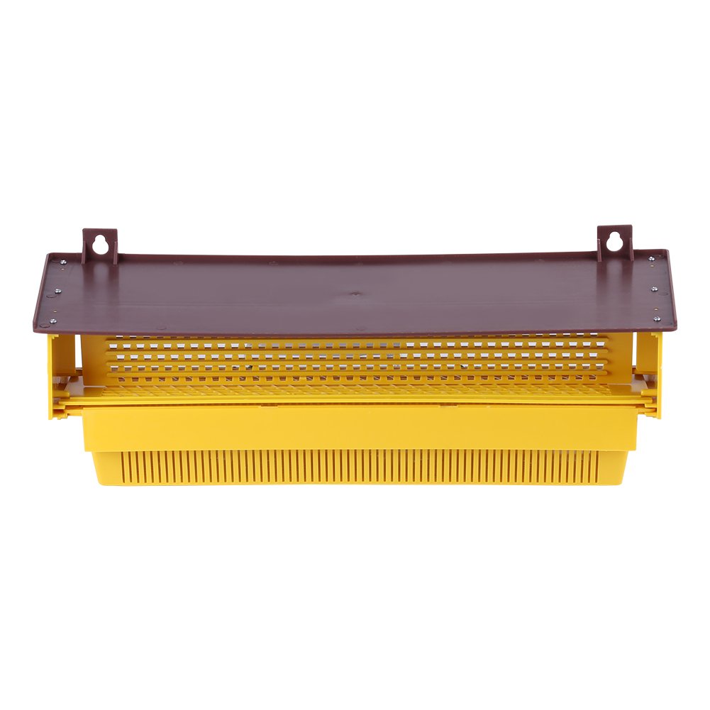 Walfront Pollen Trap, Pollen Collector 39x14x10cm Removable Plastic Pollen Trap with Ventilated Pollen Tray Beekeeping Tool Used in Beekeeping Industry