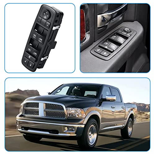 PUENGSI Master Power Window Switch for | 2009-2012 Dodge Ram 1500 2500 3500 | Replaces OE 4602863AB, 4602863AC, 4602863AD