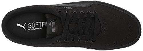 PUMA Men's C-Skate Vulc Sneaker, Black Black, 10