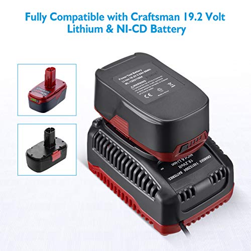 Powerextra 2 Pack 5.0Ah 19.2Volt Lithium Replacement Battery for 19.2V 130279005 1323903 130211004