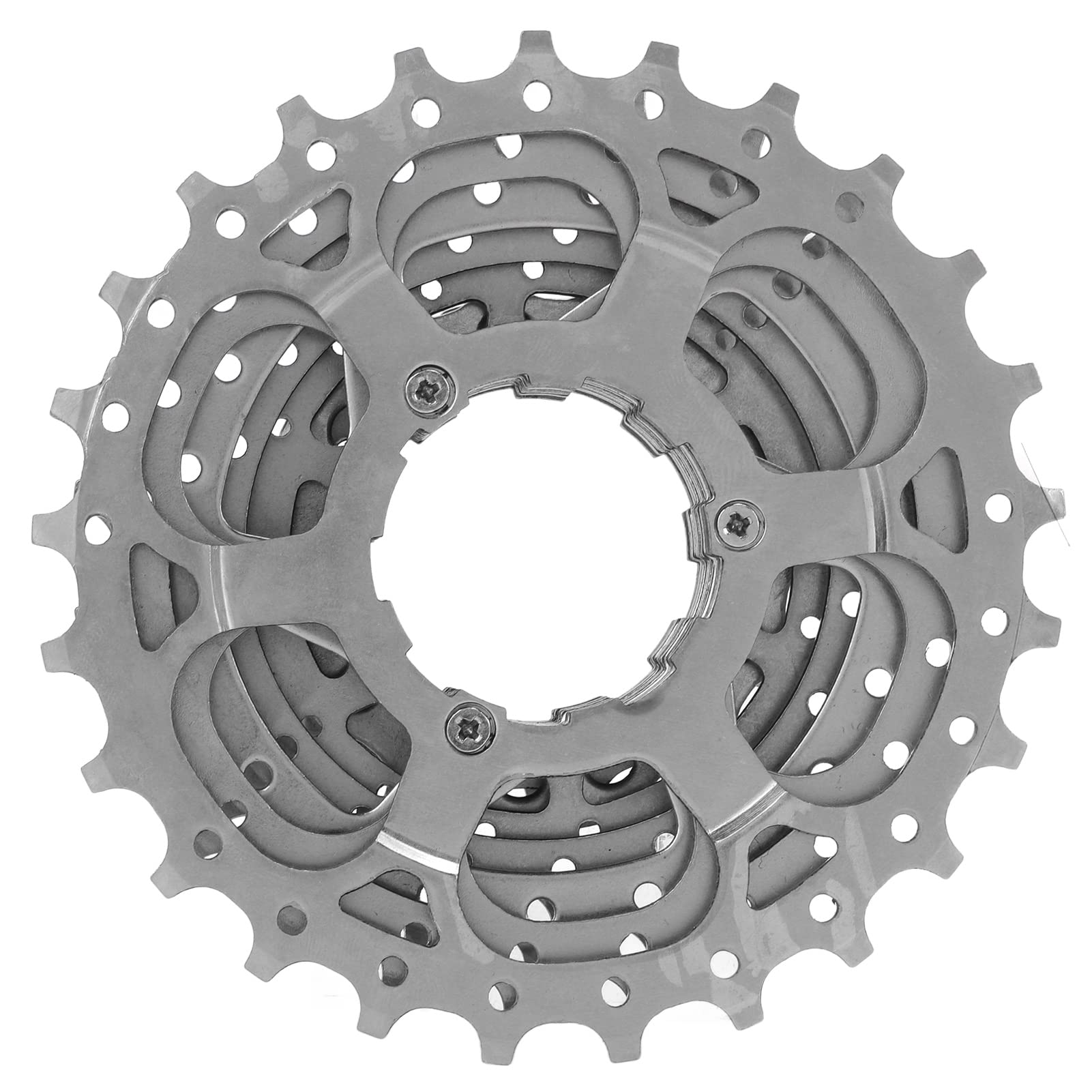 Shanrya 10 Speed Cassette, High Accuracy Bike Cassette Wear Resistant 11‑25T Anti Rust for Road Bicycle