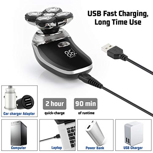 Portable Mini Travel Shaver for Men - Pocket Size USB (Brown)