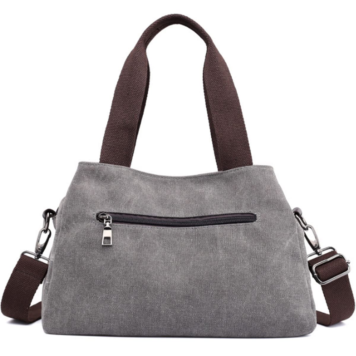 poopy Purse Handbag for Women Canvas Tote Bag Casual Shoulder Bag Travel Bag(khaki)