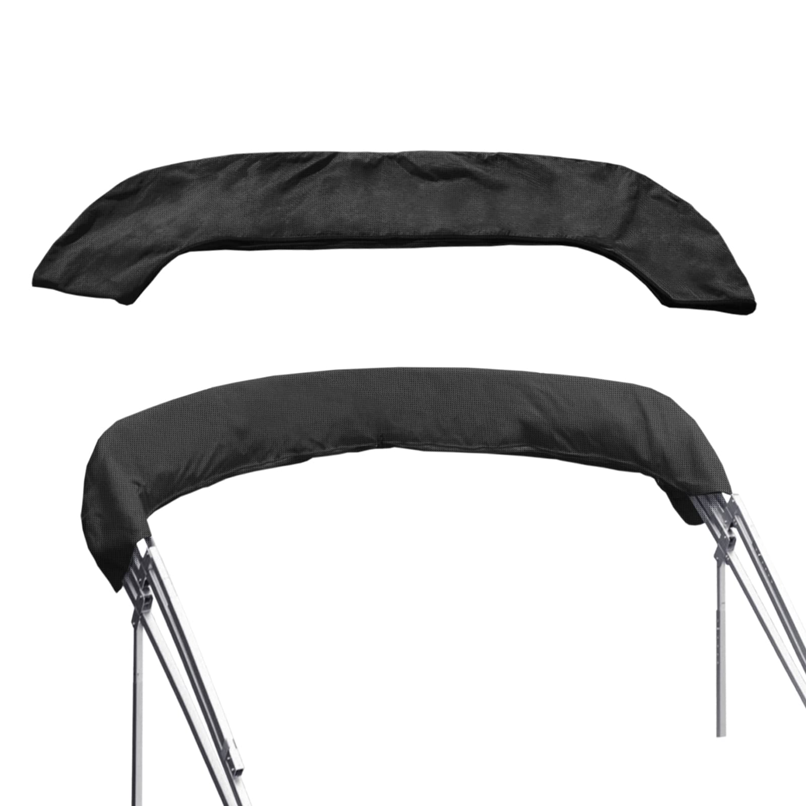 STARTWO Bimini Top Boot Cover,Storage Boat Replacement Cover Fit for 3-4 Bow Bimini Tops, Boat Bimini Cover Waterproof and UV Resistant(M:56-76in)