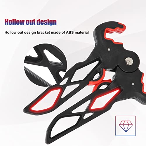 SOONALL Archery Bow Stand, Mini Portable Bow Kickstand, Composite Pulley Bow Bracket, Rubber Archery Holder Stand, Compound Bow Kick Stand for Outdoor Hunting