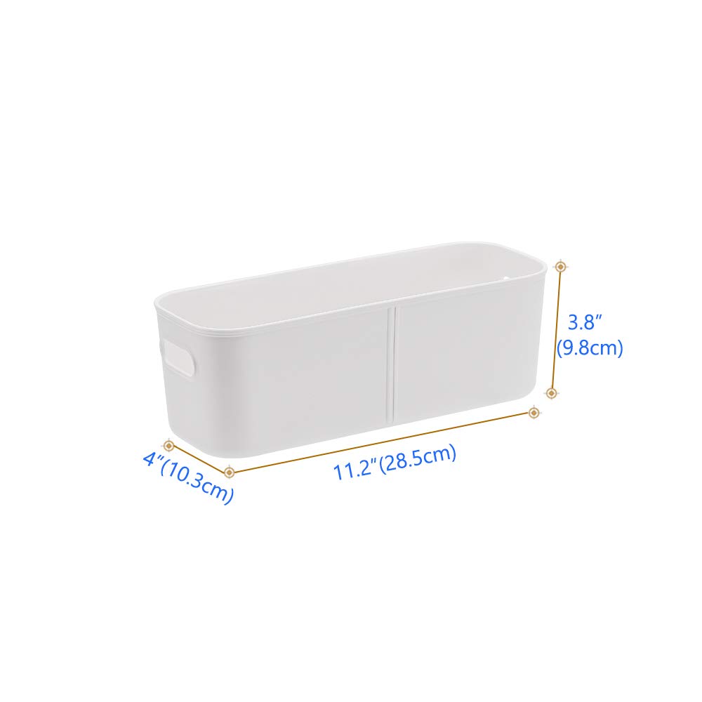Poeland Drawer Organizer Tray Mini Plastic Storage Baskets Box for Home and Office