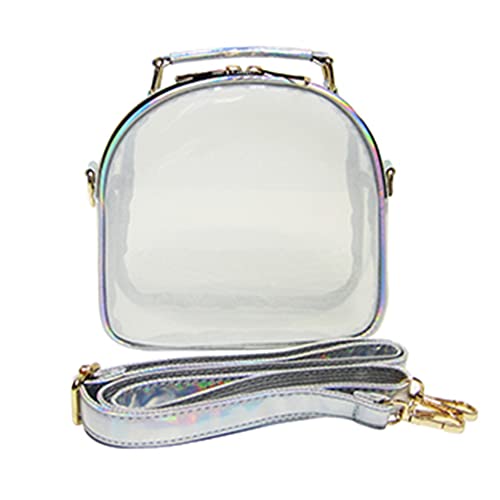 Transparent PVC Messenger Bag Women Mini Jelly Clear Shoulder Phone Bags