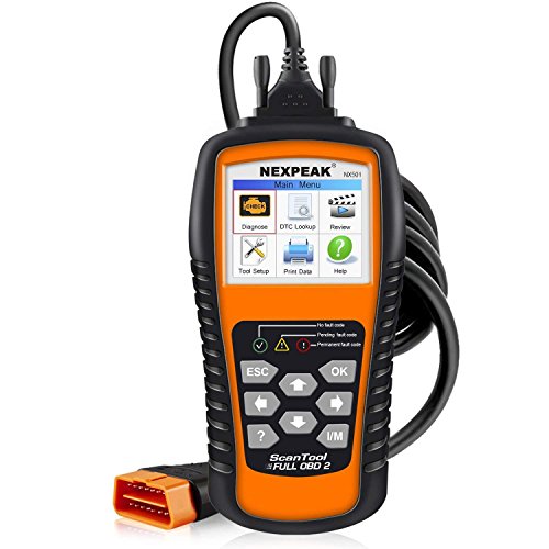 NEXPEAK Enahcned & Portable OBD2 Scanner NX501 Supports Battery Monitoring and Upgrade Online