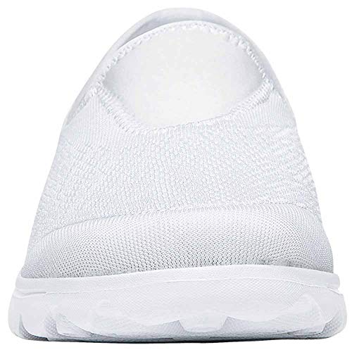 Propét Womens TravelActiv Slip On Walking Walking Sneakers Shoes Casual - White - Size 8 2E