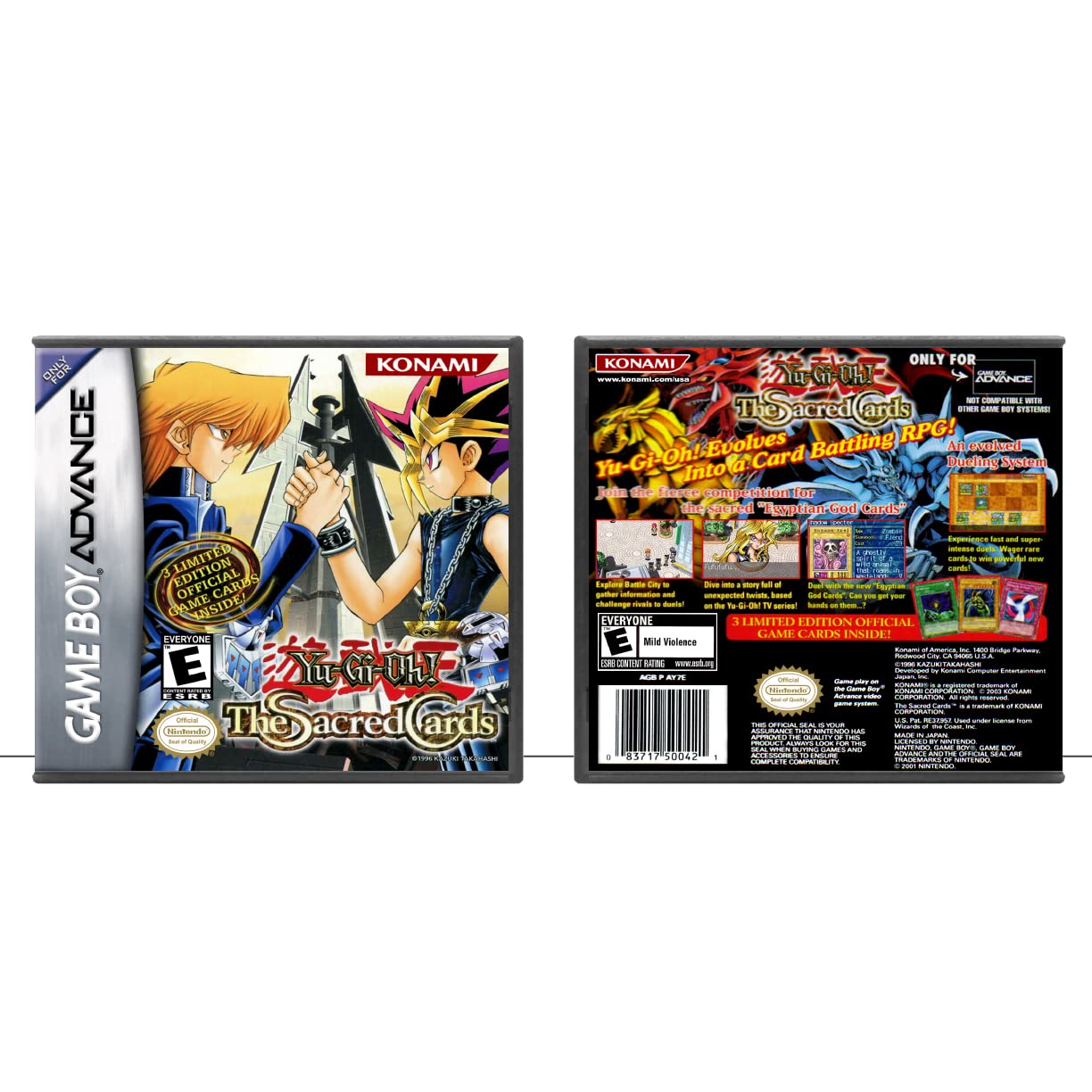 Yu-Gi-Oh! The Sacred Cards | (GBA) Game Boy Advance - Game Case Only - No Game