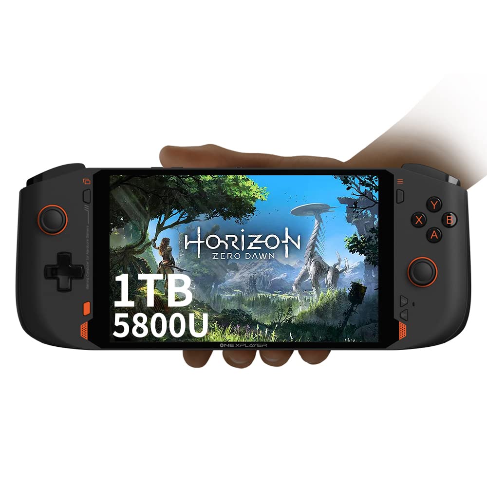 XAMMUE OneXPlayer Mini [AMD R7-5800U- 2TB M.2 SSD] 7 Inches Handheld PC Video Game Console One X Player Portable Win 11 OS Laptop 1920x1200 Mini Pocket Tablet PC 16GB RAM