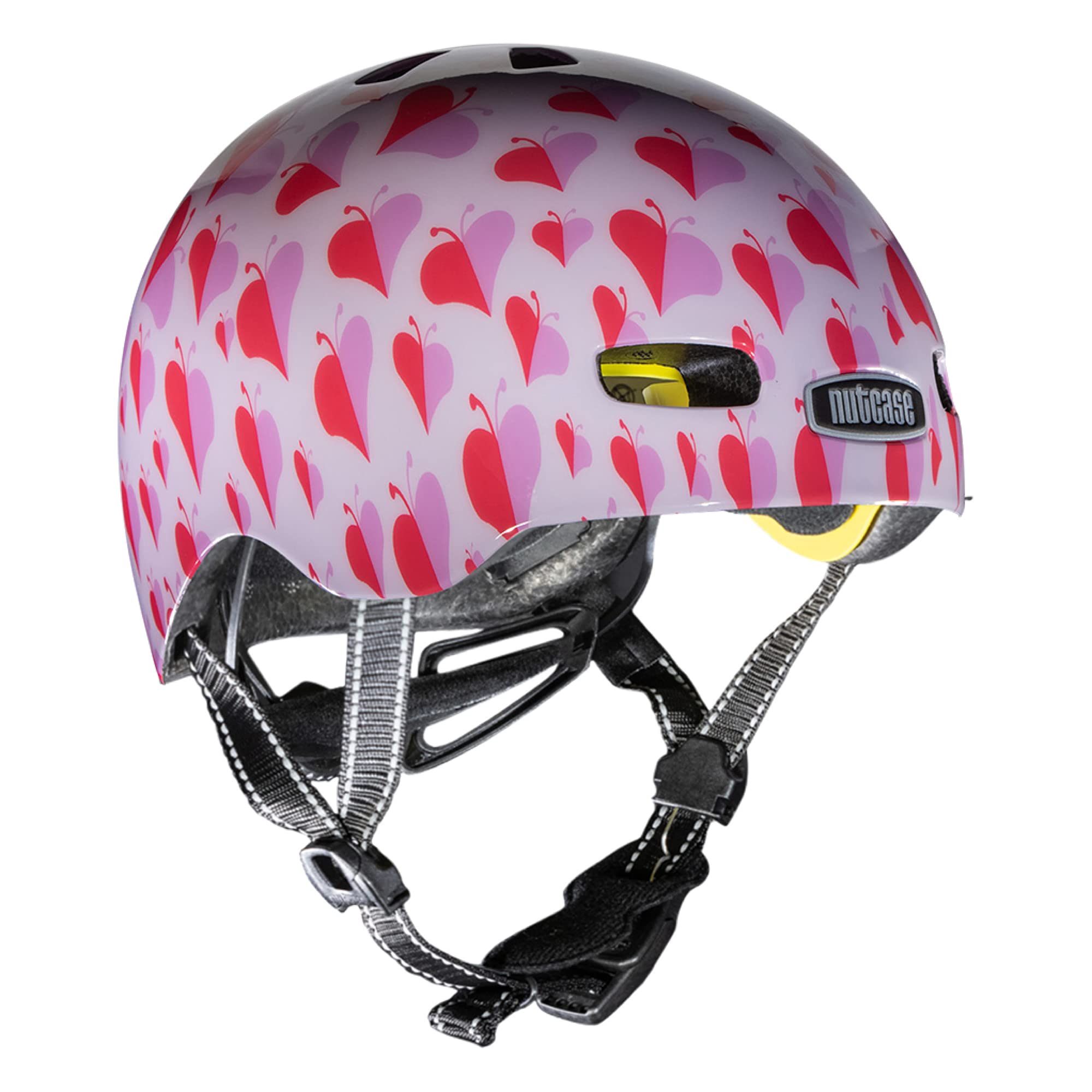 Nutcase, Baby Nutty, Toddler Bike Helmet with MIPS, Love Bug Gloss MIPS, XX-Small