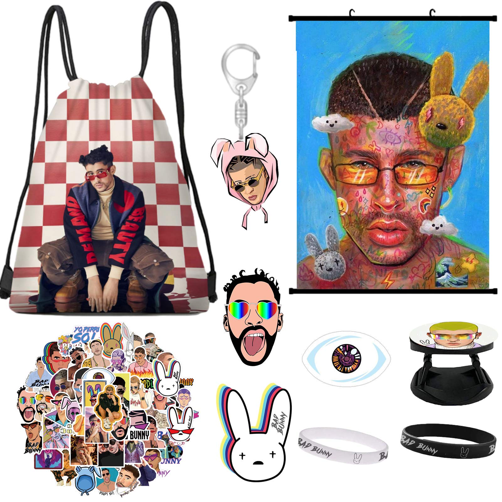 Pop Singer Merch, Stickers, Backpack, Poster, Brooch, Bracelet, Phone Holder (Orange)
