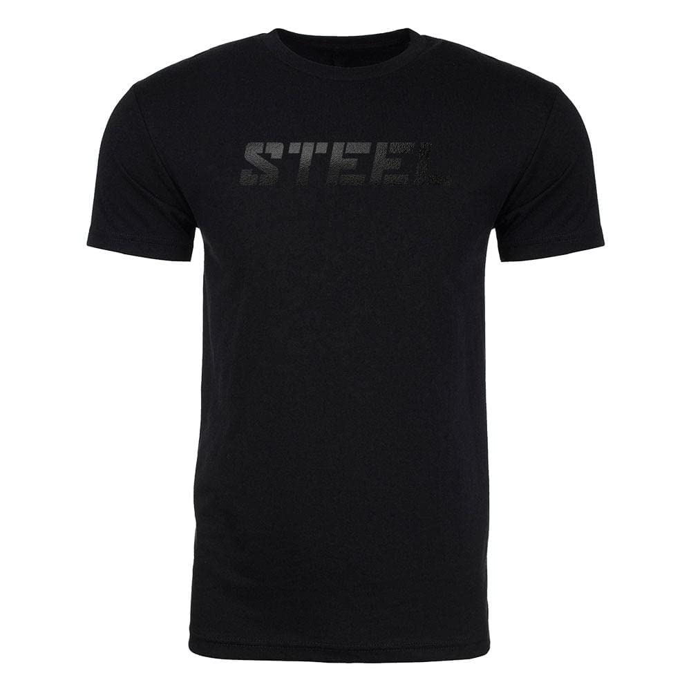 Steel Black on Black Performance T-Shirt (2XL)