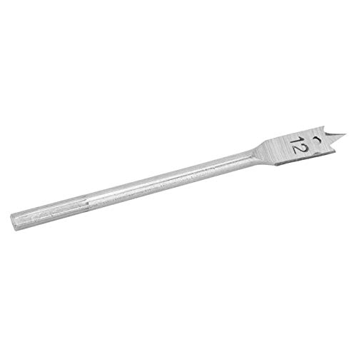 YWBL-WH Drill Bit, Spade, 4Pcs 12mm Spade Drill Bit Set Paddle Flat Bits High‑Carbon Steel Woodworking Hand Tools Hardware, Hole Saw