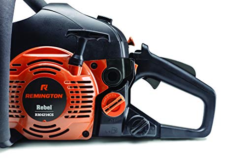 Remington 41AY4214983 RM4214CS 42cc Full Crank 2-Cycle Gas Powered Chainsaw 14-Inch Bar, Automatic Oiler, and Low Kickback Chain, 42cc-14-Inch, Orange