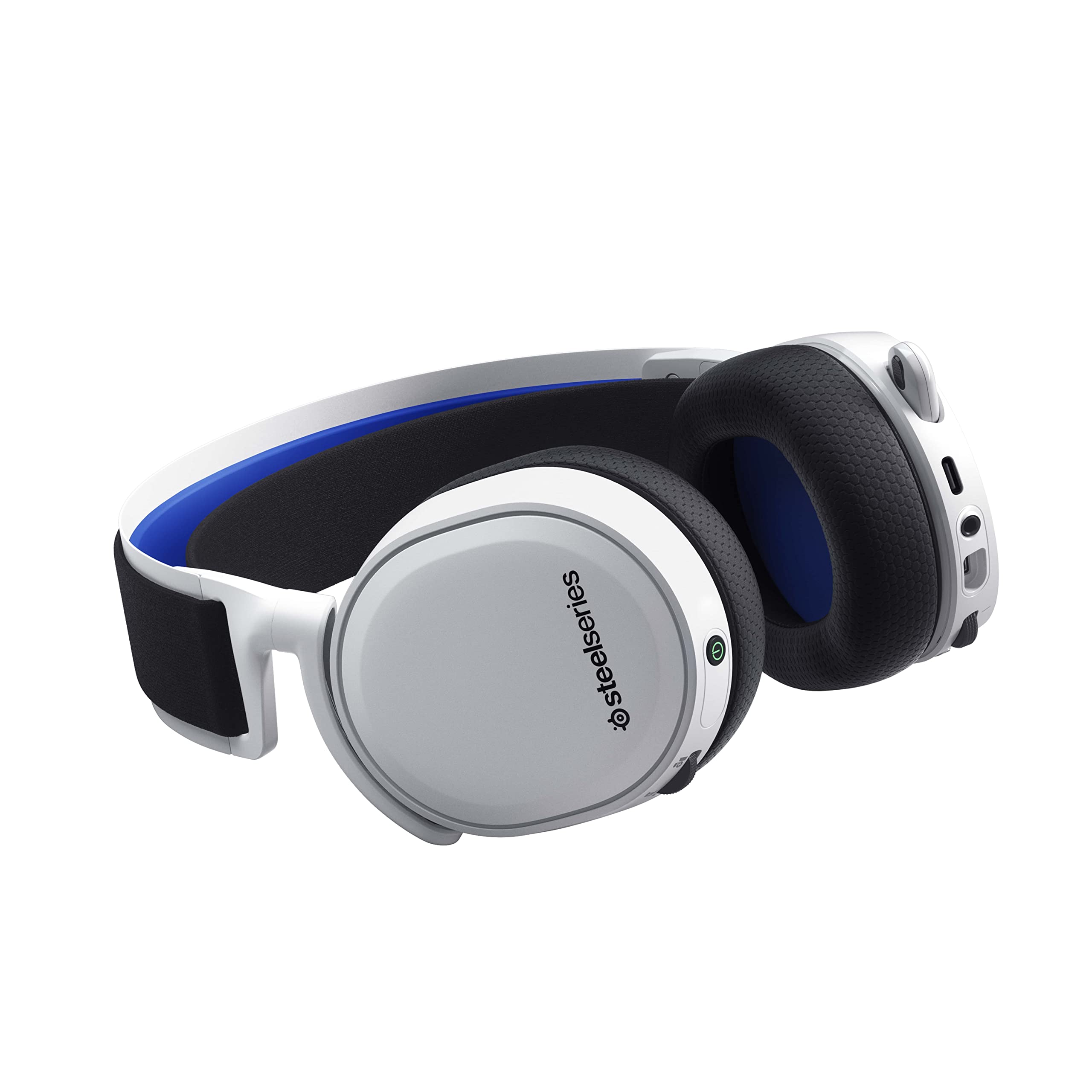 SteelSeries Arctis 7P+ Wireless Gaming Headset with Noise Cancelling Microphone for PS4, PS5 and PC - White (Renewed)
