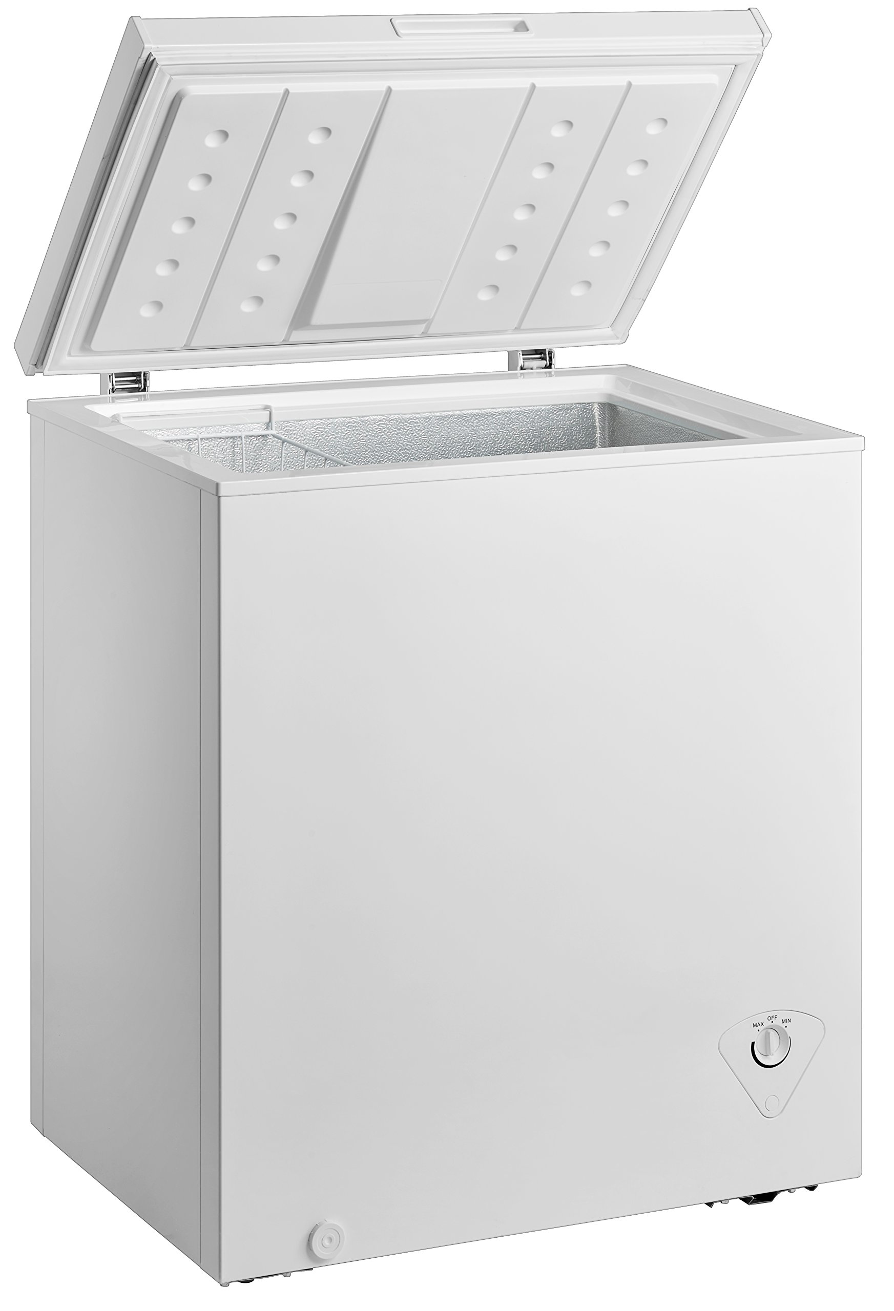 Midea WHS-185C1 Single Door Chest Freezer, 5.0 Cubic Feet, White