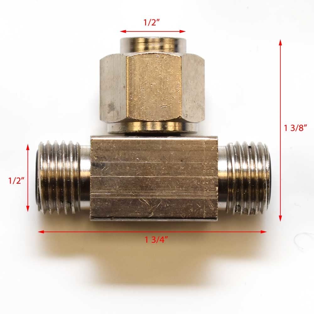 Mercury Quicksilver Boat Tee Fitting 22892521 | 1/2 Inch