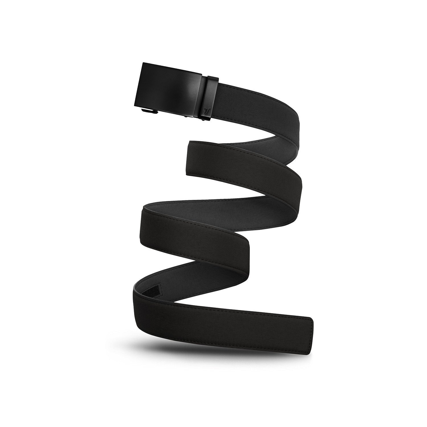 Mission Belt Men's Ratchet Belt - 40mm Swat Black Buckle/Pitch Black Canvas Strap, Medium (Up to 35")