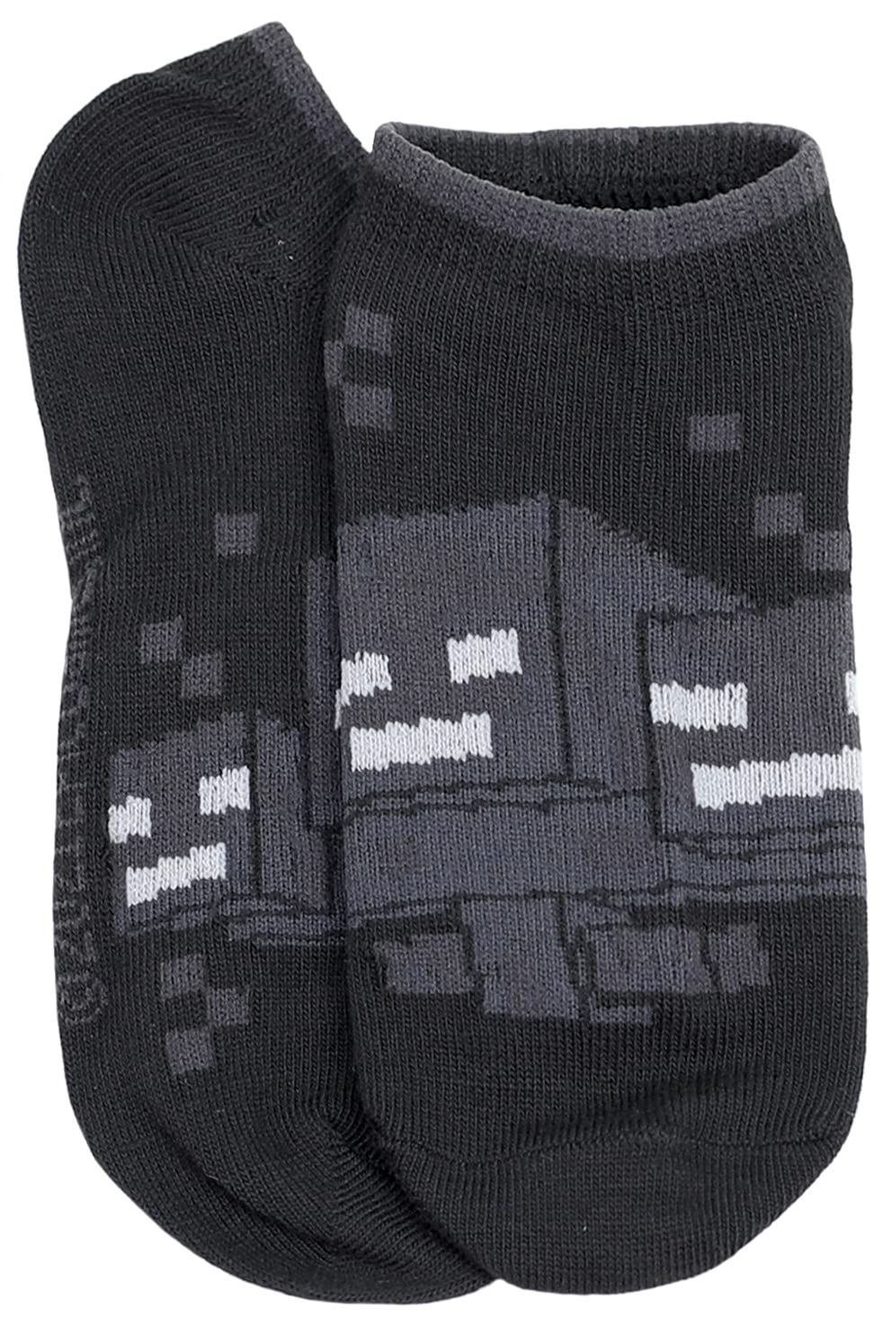 Minecraft Boys' Low Cut Socks, 6 Pair Pack, Green, Medium