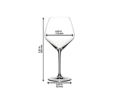 Riedel Extreme Pinot Noir Glass, Set of 2, Clear