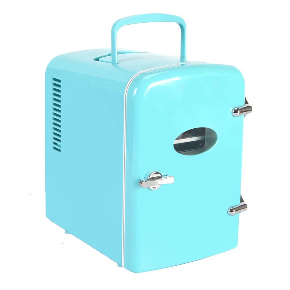 Mini Fridge, Cooler and Warmer, Portable Compact Personal Refrigerator, Dual-Use for Home, Office and Car (4L)