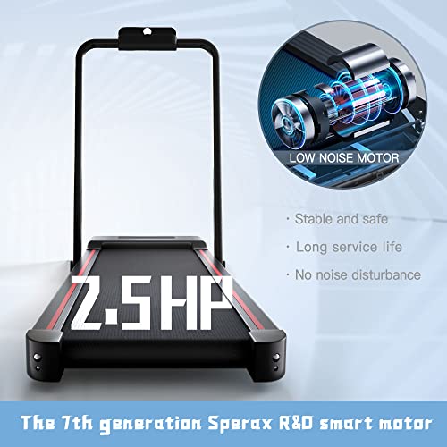 Sperax Treadmill-Under Desk Treadmill-Walking Pad-2 in 1 Folding Treadmill-2.5HP Treadmill-Black