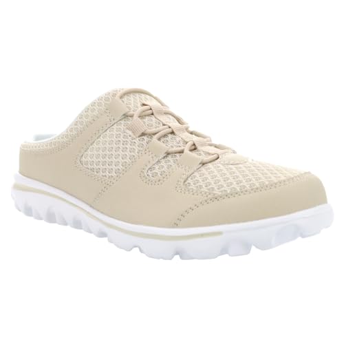 Propét Women's TravelActiv Slide Sneaker, Sand, 8.5 XX-Wide US