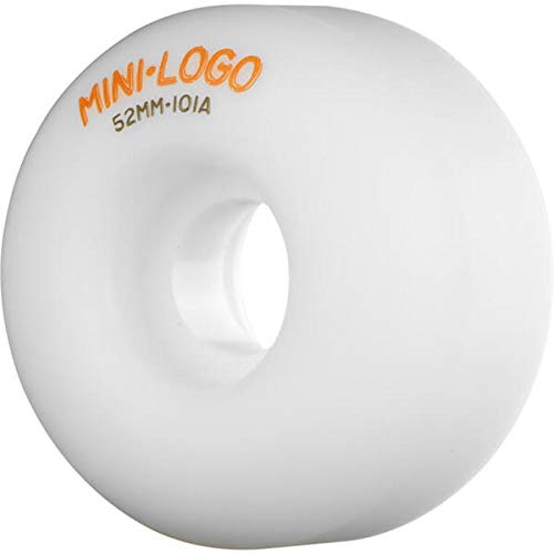 Mini Logo C-Cut White Skateboard Wheels - 52mm 101a (Set of 4)
