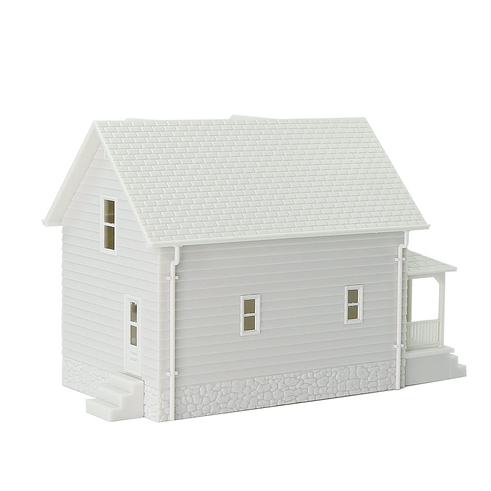 O Scale Model Blank Buildlings Kit Unassembled House for Model Train Layout JZ01JJ (O Scale-1 Unit) DIY Christmas Village Room