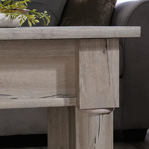 Sauder Palladia Lift-top Coffee Table, L: 43.15" x W: 21.65" x H: 19.61", Split Oak Finish