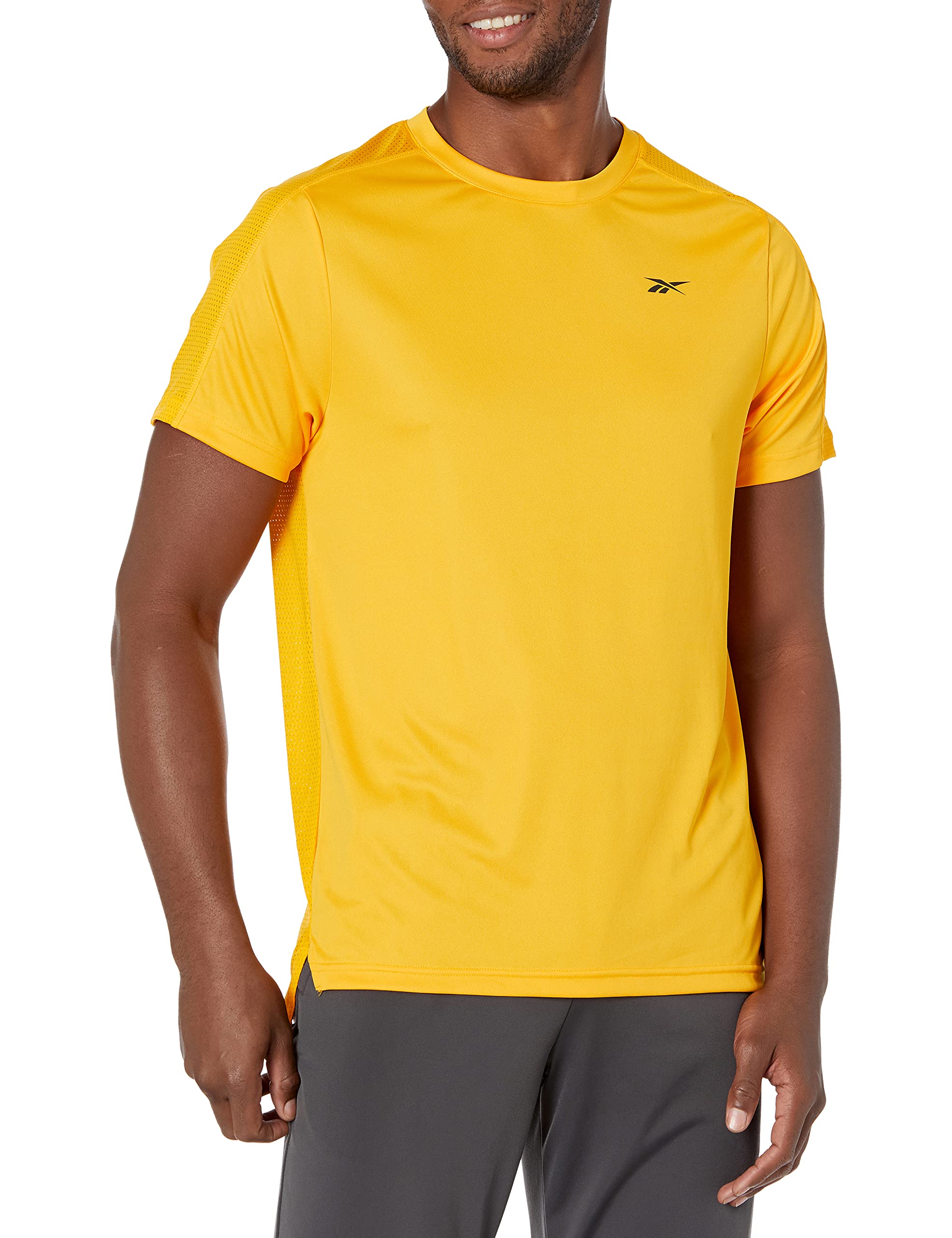 Reebok Men's Standard WOR SS TECH TEE, semi Solar Gold, L