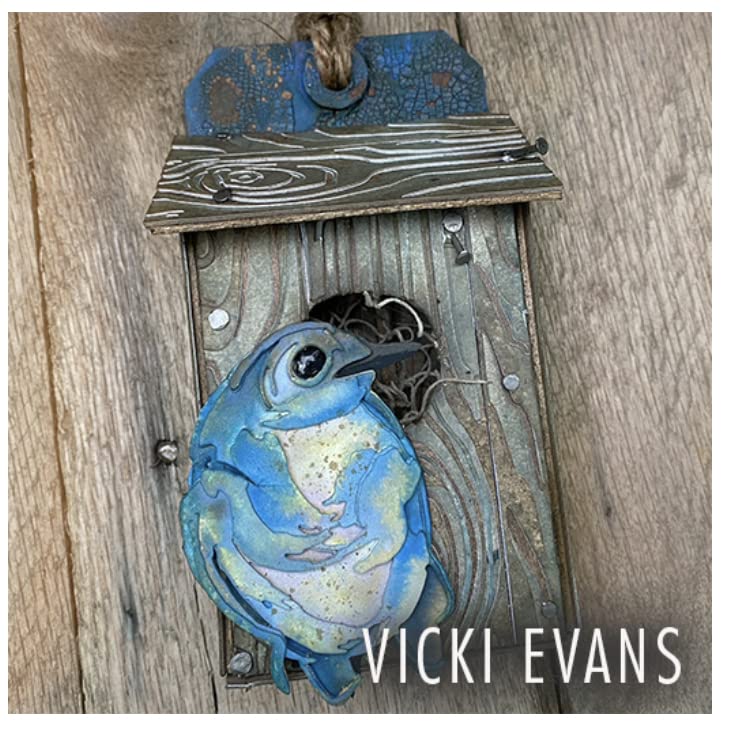 Tim Holtz Sizzix Spring Easter 2022 Die Bundle, Papercut Chicks, Bird and Egg Colorize, Bundle of 2 Dies (665857, 665854)