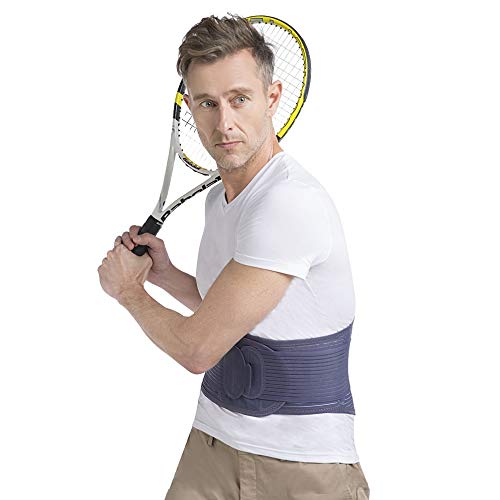 TANGIST Breathable Back Support Belt,Lower Back Posture Lumbar Brace For Injuries - All Sports - Herniated Disc Treatment For Man Woman (Size : L)