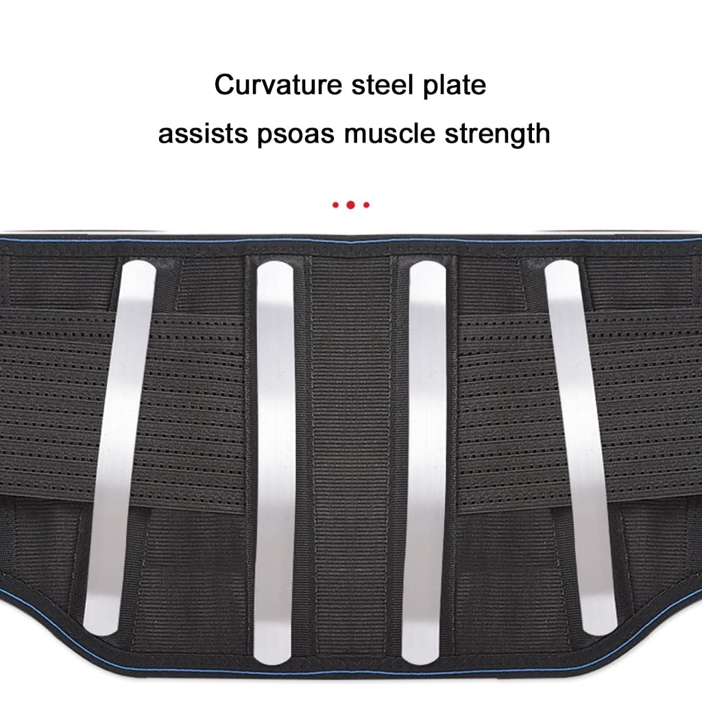 TANGIST Heating Lower Back Support Belt Lumbar Support Brace For Pain Relief And Injury Prevention Dual Adjustable Straps And Breathable Mesh Panels (Size : XXL/XX-Large)