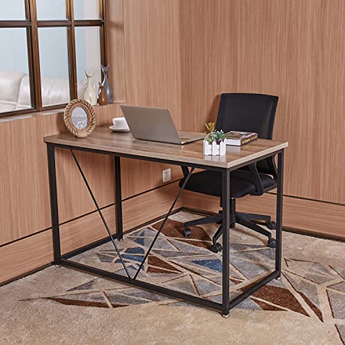 NXN-HOME Computer Desk,Modern Simple Study Writing Table,Sturdy Workstation for Home Office(Oak 47 inch)