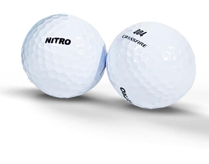 Nitro Golf Crossfire 45 Ball Pack Golf Balls, White