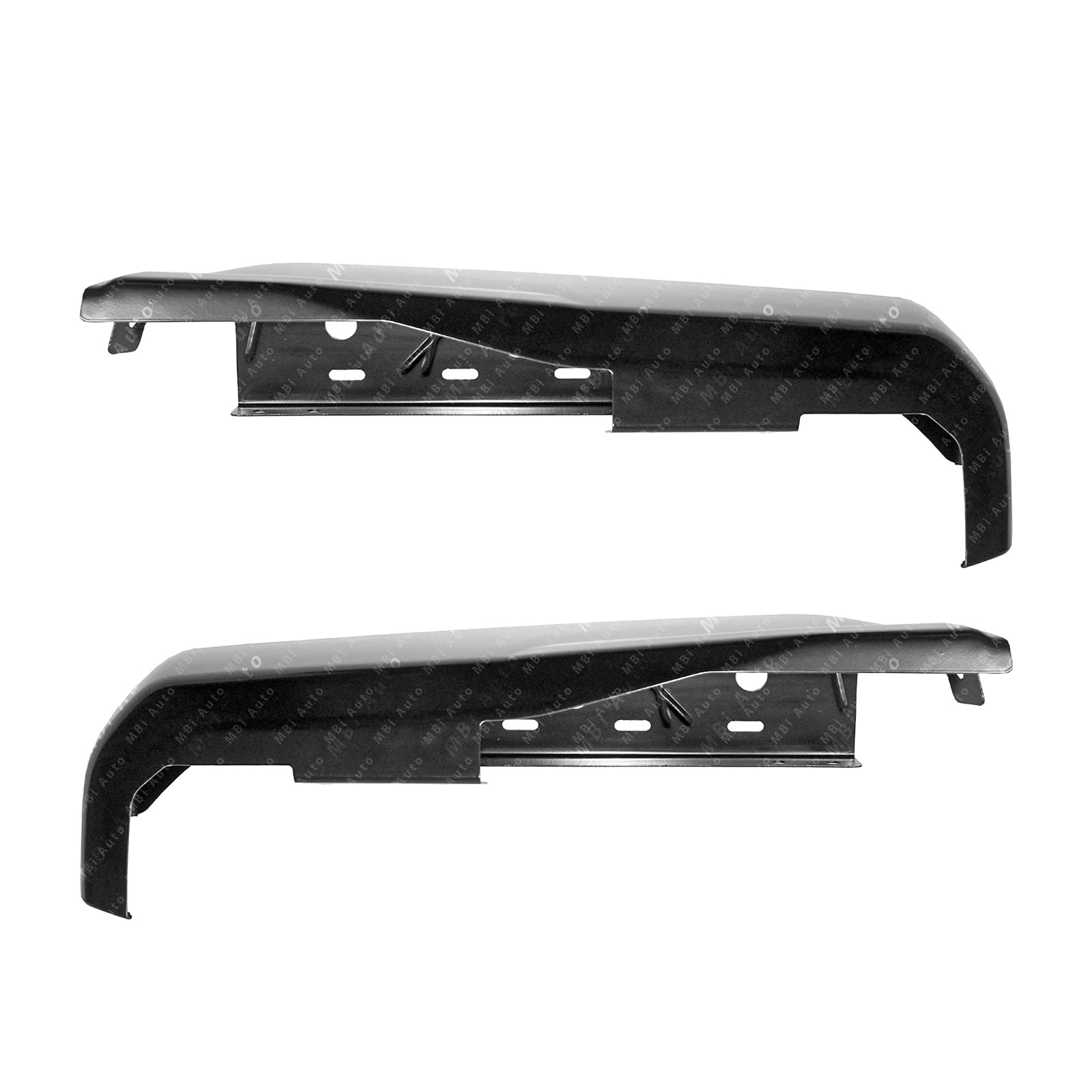 MBI AUTO - Primered Steel, Left & Right Rear Bumper Ends (2 Piece Set) for 2015-2020 Ford F150 Pickup 15-20, FO1102382