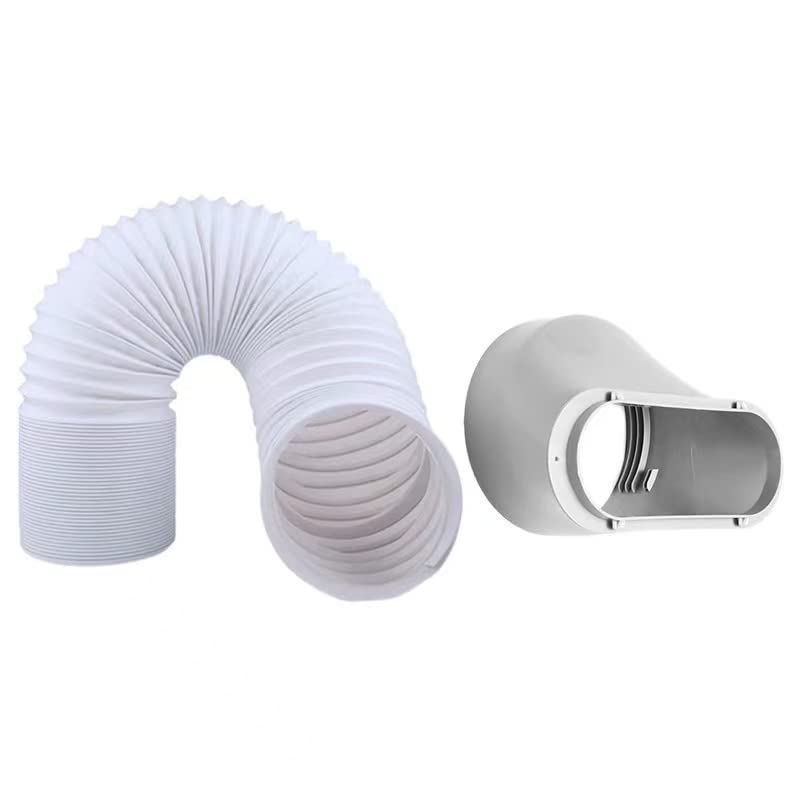 YYJINGYOU Air Conditioner Hose Portable Exhaust Vent Length Anti-Clockwise Thread (5.11 inches * 2 Meters)
