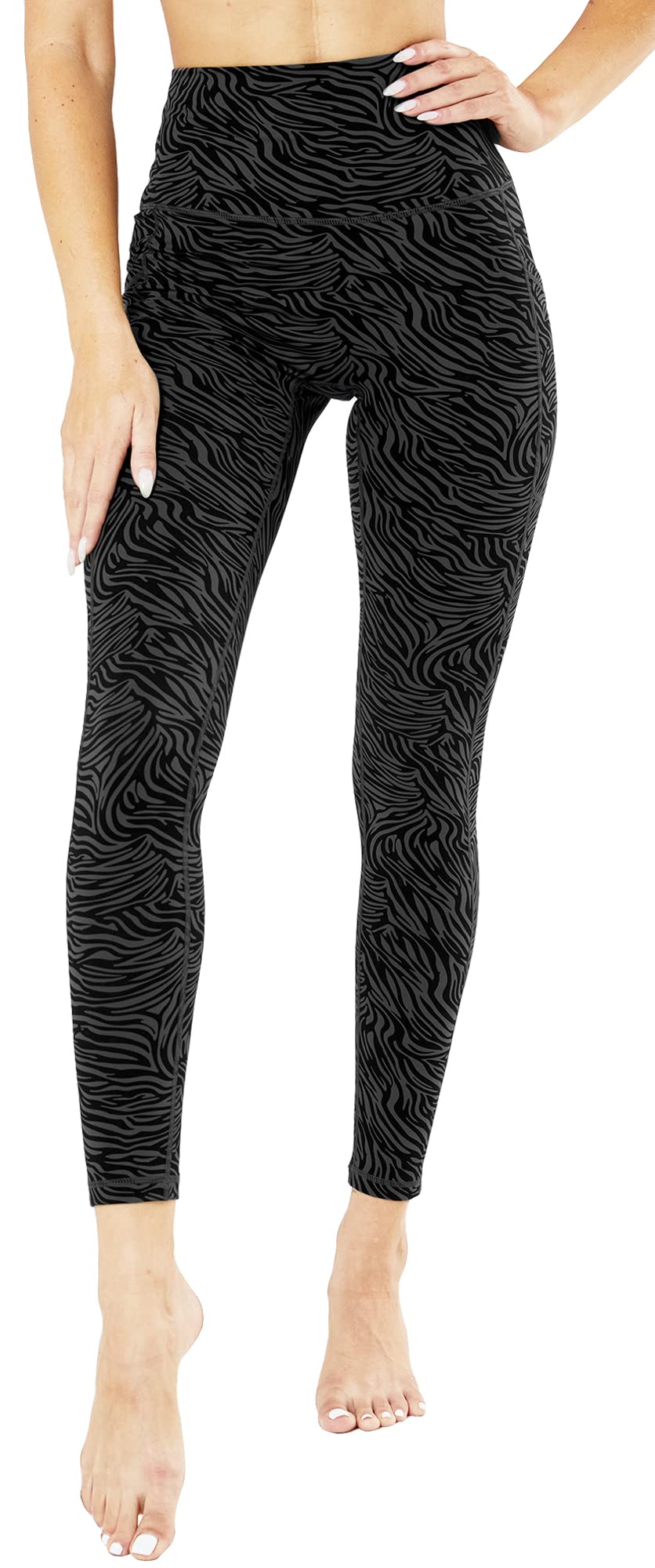 Telamon Women's High Waist Workout Yoga Pants with Pockets Tummy Control Non See-Through Compression Leggings