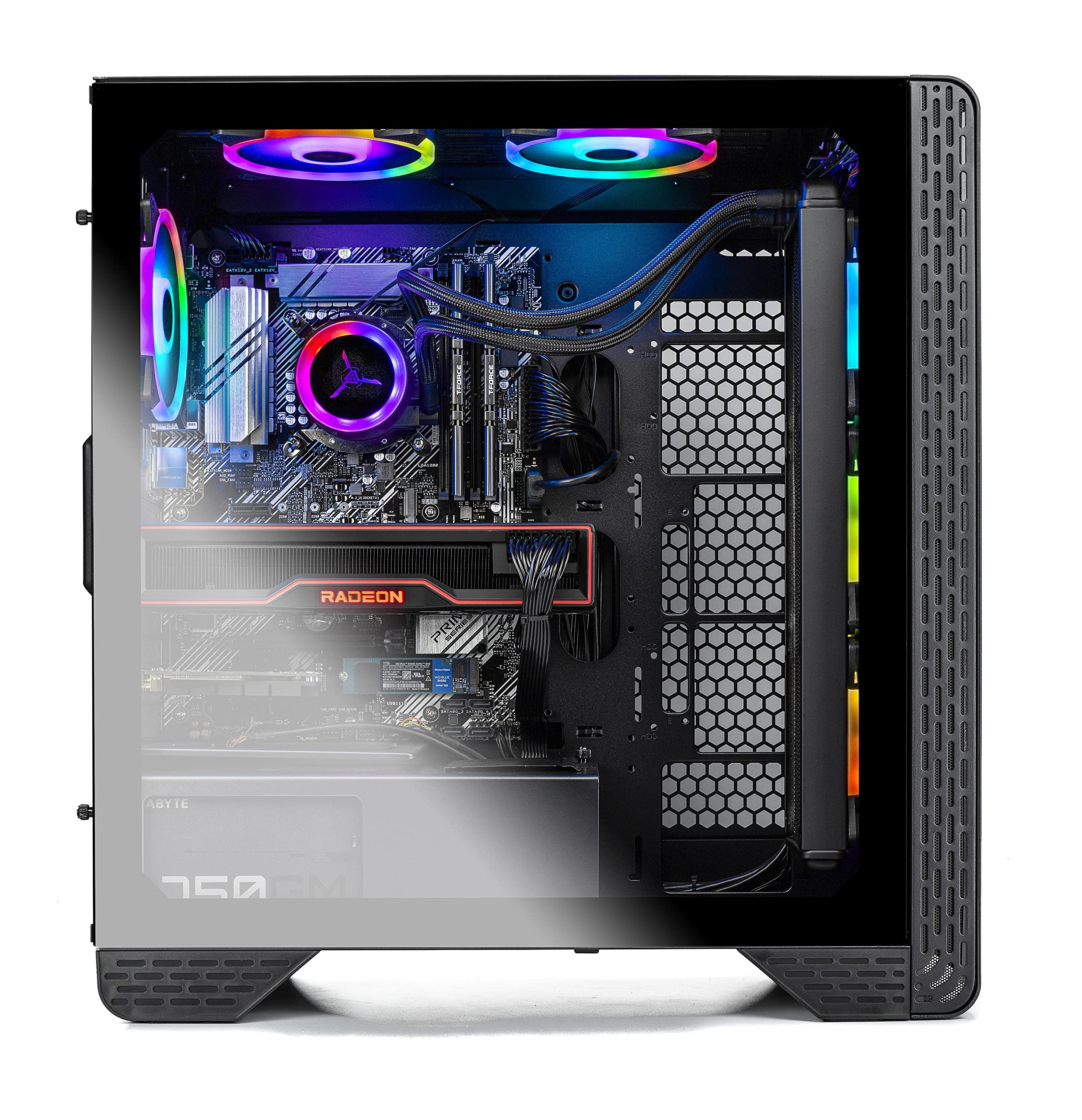 Skytech Siege 3.0 Gaming PC Desktop β Intel i9-10900K 3.7GHz, AMD 6800XT 16G GDDR6, 1TB NVMe, 16G DDR4 3000, 750W Gold PSU, 360mm AIO, AC Wi-Fi, Windows 10 Home 64-bit