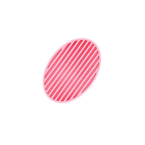 PLMM soap Box, Colorful Silicone Flexible Soap Dish Plate Tray Drain Ovaled Portable Soap Dishes Kitchen Bathroom Tools Storage Holder Soapbox (Color : Pink)