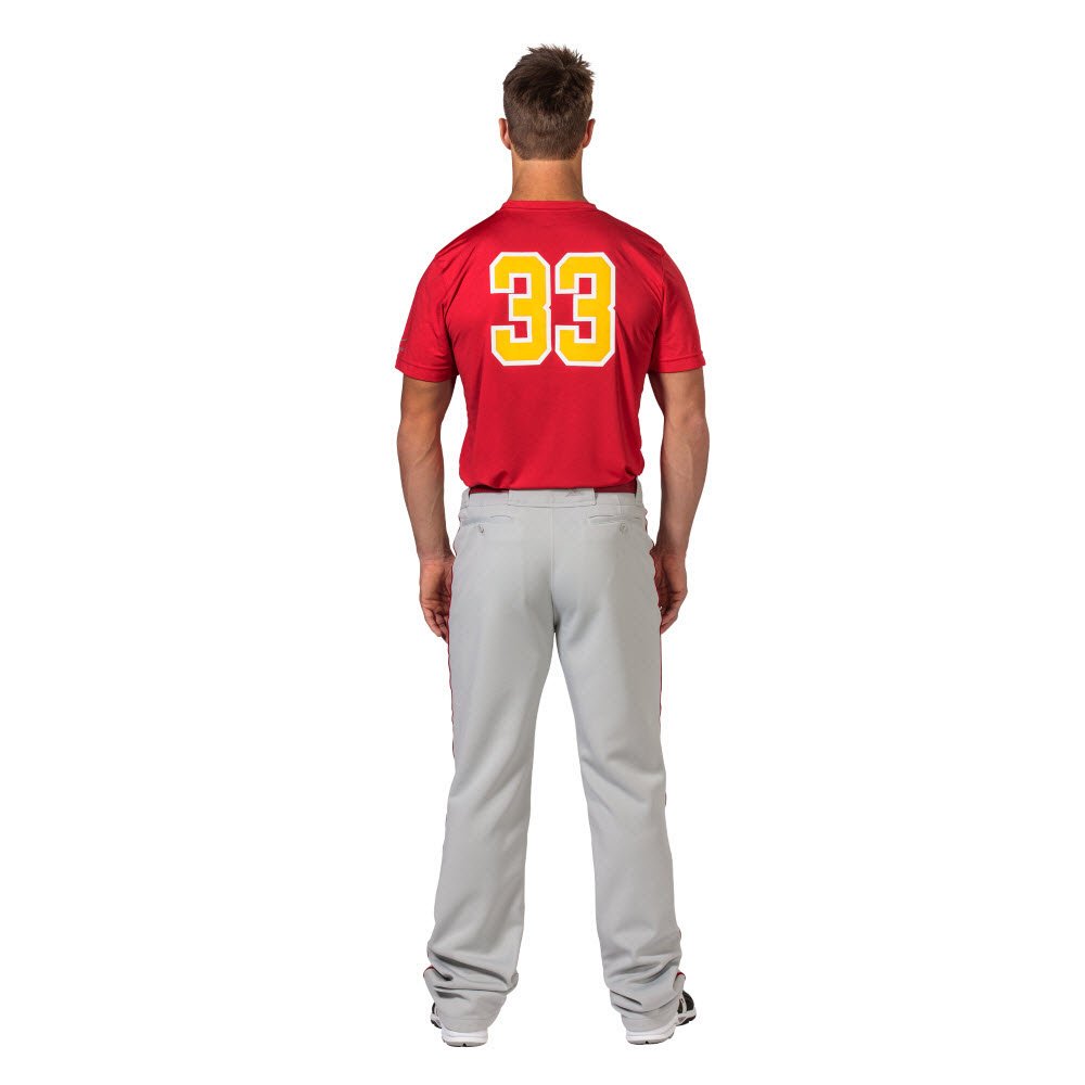 Mizuno Comp Short Sleeve Crew Top, Cardinal, XX-Large