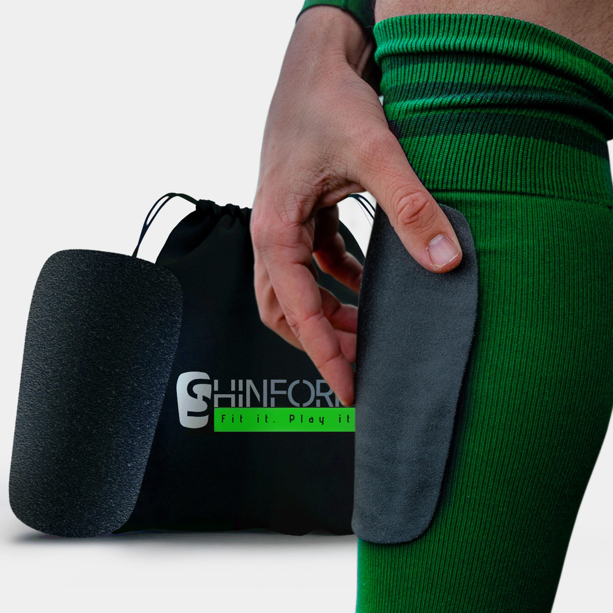 Shinform Performance Shin Pads - Lightweight Design for Enhanced Performance and Comfort - Adjustable and Customizable - Youth to Adult Sizes