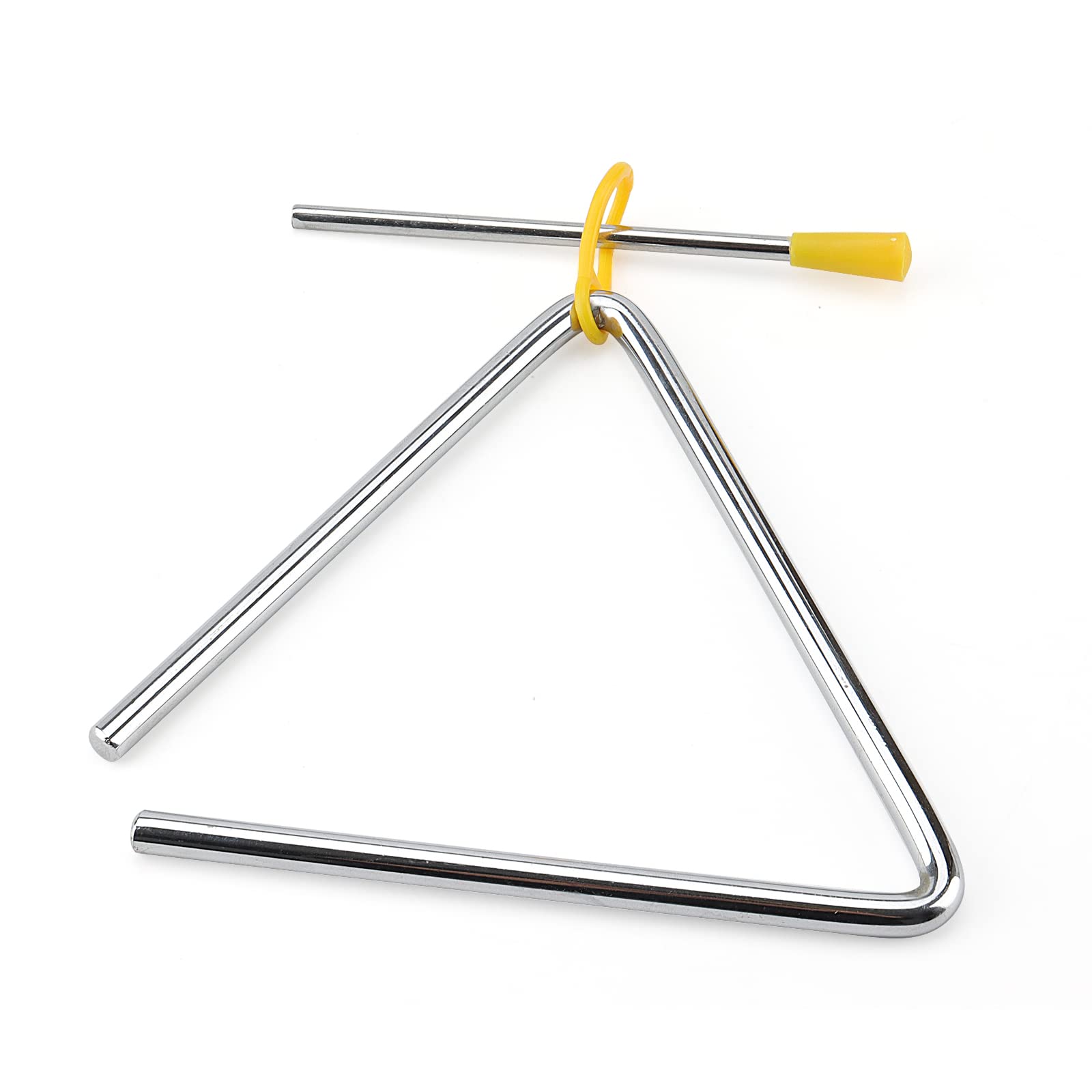 SOUJAP 12 Pack 6 Inch Triangle Instrument, Musical Steel Triangles with Striker, Hand Percussion Triangle Instrument for Music Clubs, Band