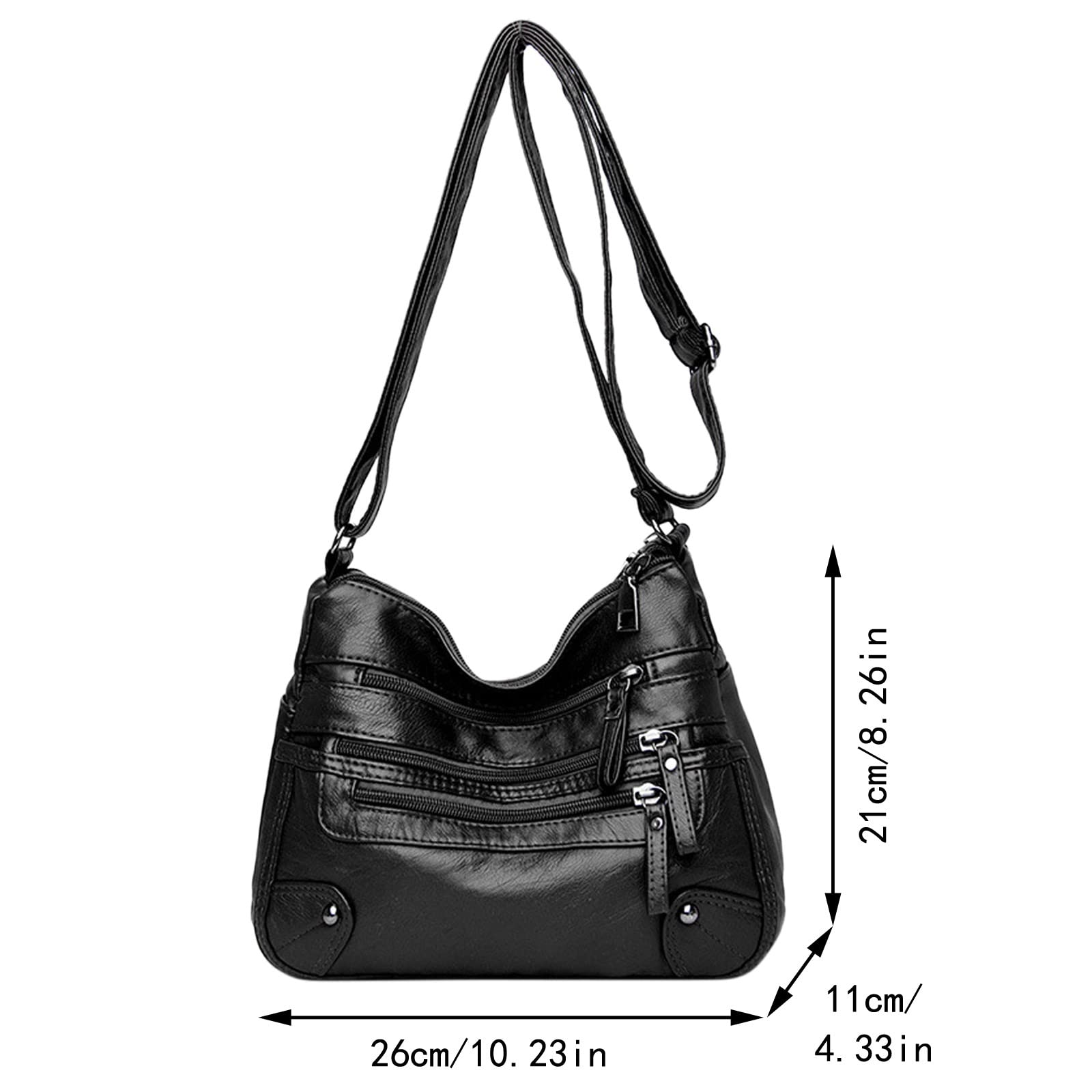 Soft Leather Hobo Handbags Designer Shoulder Tote Purses Crossbody Large Bag for Women
